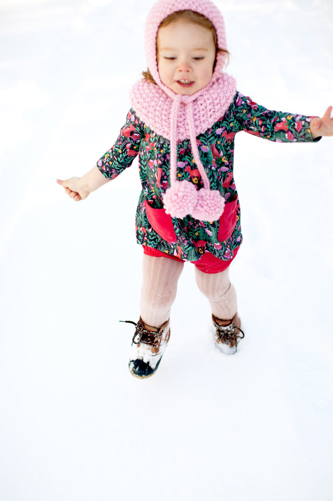 Top with pockets in fox floral – This Little Street