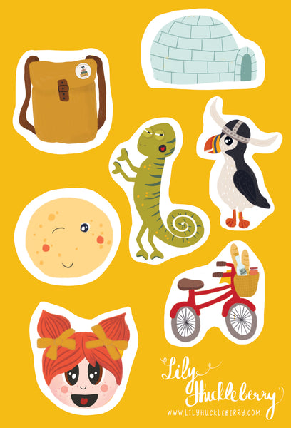Sticker Pack - Lily Huckleberry Around the World (5 sheets) – This ...